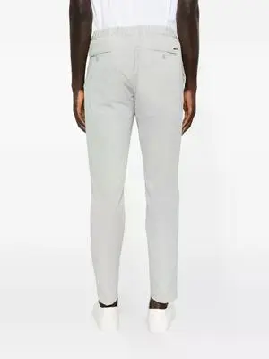 Herno Pleated Pinstripe Straight Leg Trousers
