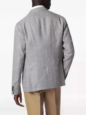 Tagliatore Check-patterned Blazer - Brown
