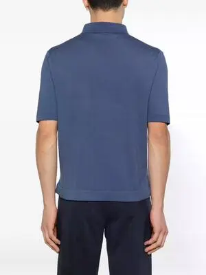 PIACENZA CASHMERE 1733 Buttoned Panelled Polo Shirt