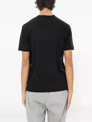 DANIELE FIESOLI Mercerized Side-slit T-shirt - Black