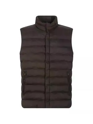 Herno Zip-up Padded Gilet - Brown