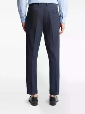 FAY Cuffed Trousers - Blue
