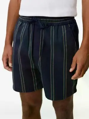 LES DEUX Lawson Striped Drawstring Shorts