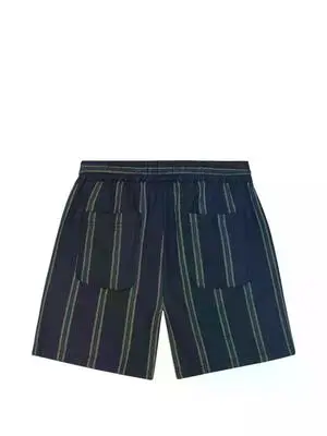 LES DEUX Lawson Striped Drawstring Shorts