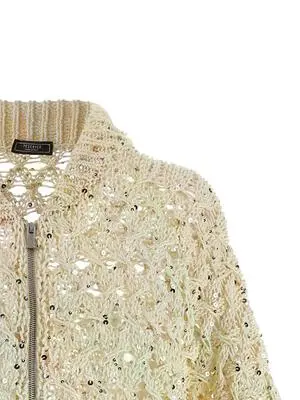 Peserico Sequin-detailed Cotton Cardigan