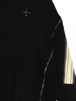 Facetasm Zipped Layered Sweatshirt