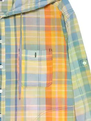 Facetasm Checked Hooded Shirt