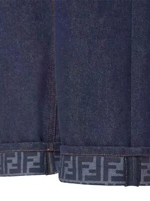 Fendi Five-pocket Straight Leg Denim Jeans - Blue