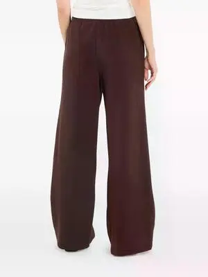 Adidas Signature Trefoil Logo Wide Leg Track Pants - Brown