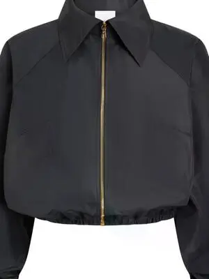 PATOU Zipped Bomber Jacket - Black