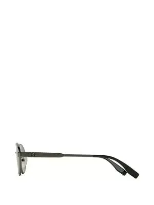 Karl Lagerfeld Monogram Motif Oval Frame Sunglasses