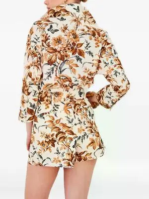Cara Cara Henry Floral-print Shirt