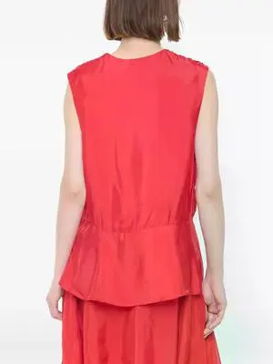 Plan C Pleated Vest Top
