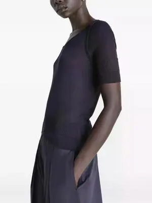 LEMAIRE Trompe L'oeil Short-sleeve Top