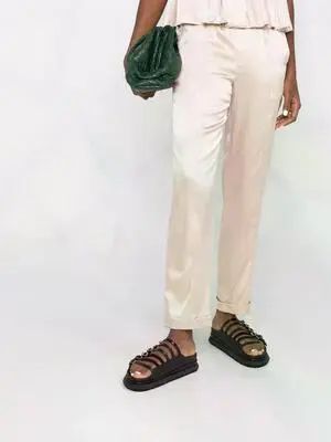 Max & Moi Silk Trousers With Elasticated Waistband