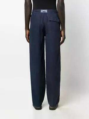 Vilebrequin Drawstring Straight-leg Linen Trousers