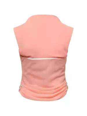 STOLEN STORES Belle Draped Lace Corset - Orange