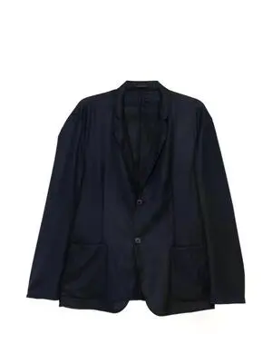 Giorgio Armani Button Herringbone Blazer