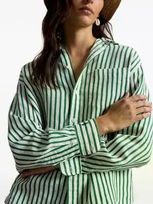 Polo Ralph Lauren Striped Long Sleeve Shirt - Green