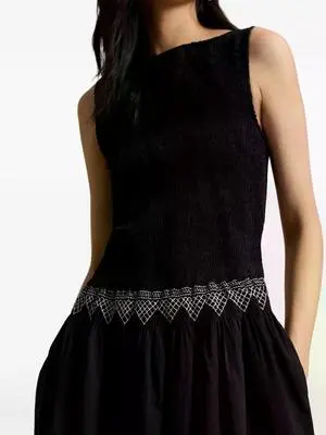 Polo Ralph Lauren Shirred Midi Dress
