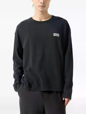 American Vintage Ykobow Long-sleeve Top - Black
