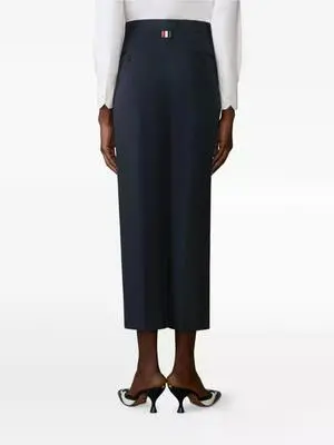 Thom Browne Tailored Trousers With Rwb Stripe Detail