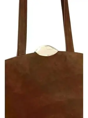 Benedetta Bruzziches Serena Suede Tote Bag - Brown