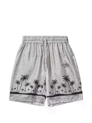 ONLY THE BLIND Desert Cloud Palm Tree Print Shorts