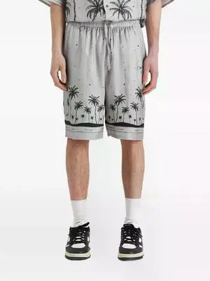 ONLY THE BLIND Desert Cloud Palm Tree Print Shorts