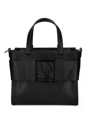 Armani Exchange Perforated Logo Tote Bag