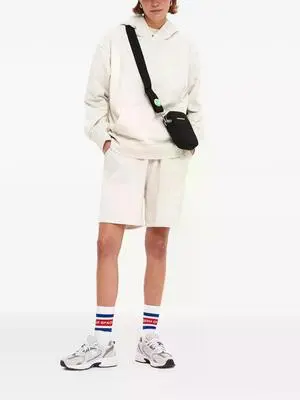 FREEDOM OF SPACE Logo Track Shorts - Neutrals