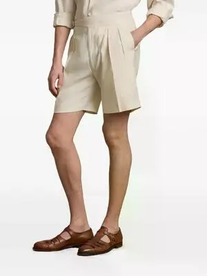 Ralph Lauren Purple Label Pleated Shorts For Men
