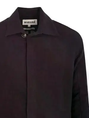Marané Concealed-fastening Shirt Jacket - Brown
