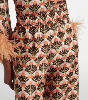 La DoubleJ Printed Silk Palazzo Pants - Multicoloured