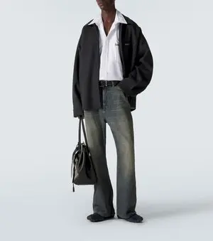 Balenciaga Wool-blend Zip-up Overshirt