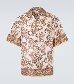 Etro Paisley Cotton Bowling Shirt