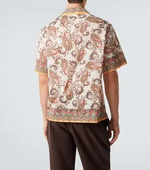 Etro Paisley Cotton Bowling Shirt