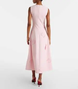 LEO LIN Floral-appliqué Cocktail Dress