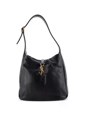 Saint Laurent Le 5 A 7 Supple Leather Hobo Bag - Black