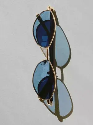 Jacquemus Oval Frame Sunglasses - Gold