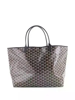 Goyard Saint Louis Gm Coated Canvas Tote Bag - Black