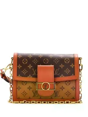 LOUIS VUITTON Dauphine Reverse Monogram Canvas Mm Shoulder Bag