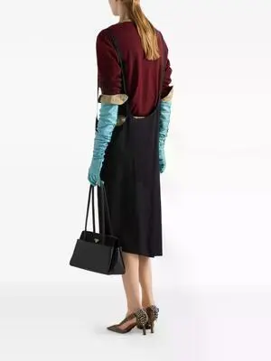 Prada Cashmere V-neck Sweater - Red