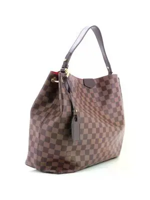 LOUIS VUITTON Damier Mm Hobo Bag - Brown