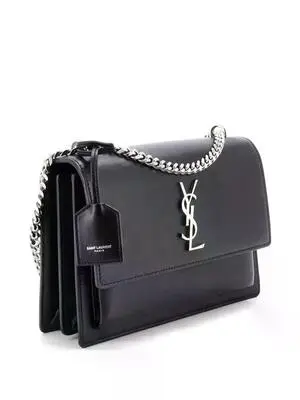 Saint Laurent Sunset Medium Crossbody Bag - Black