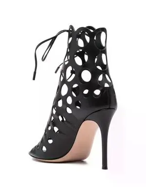 GIANVITO ROSSI Cutout Lace-up Sandals