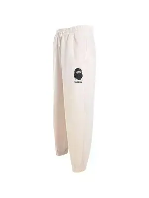 FINGERCROXX Drawstring Logo Track Pants - Neutrals