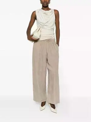 Fabiana Filippi Neutral Elasticated Waistband Trousers