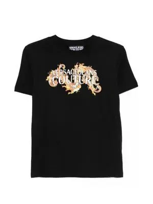 Versace Logo Print T-shirt - Black
