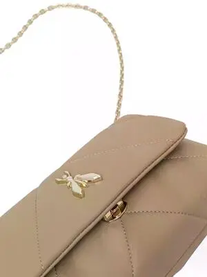 Patrizia Pepe Padded Quilted Cross Body Bag With Chain Strap